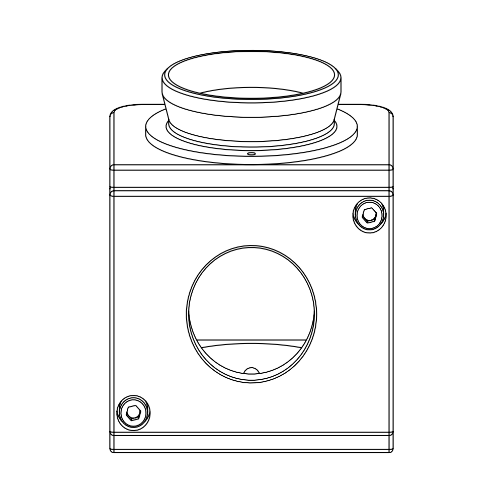 Lower fluoresence holder | GLOOR Instruments